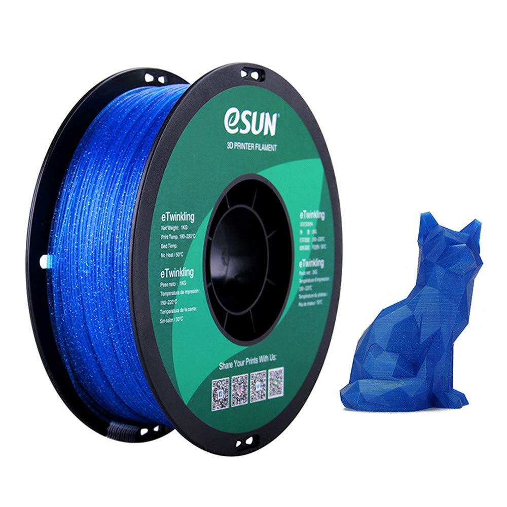 Esun Twinkling Blue Pla 175mm Filament 1kg Ecovate 3d