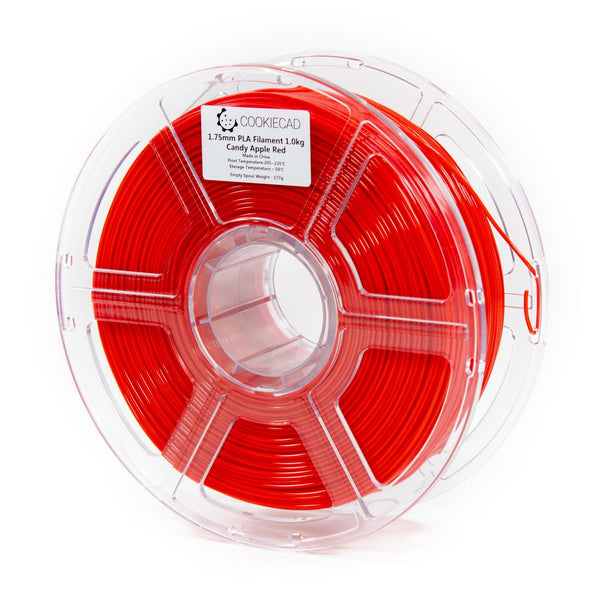PLA Cookiecad Candy Apple Red PLA Filament 1.75mm – Ecovate 3D